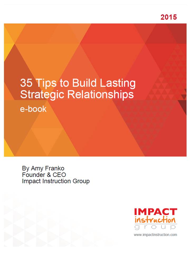 35 Tips to Build Strategic Relationships - Amy Franko
