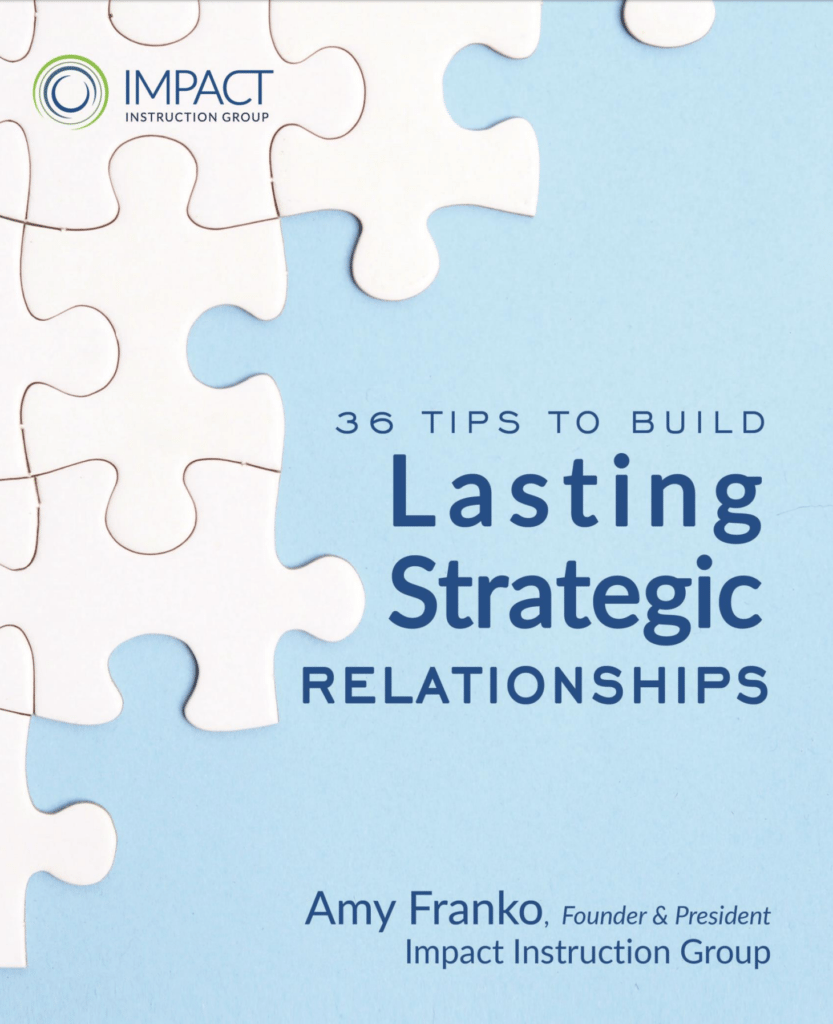 36 TIPS TO BUILD LASTING STRATEGIC RELATIONSHIPS